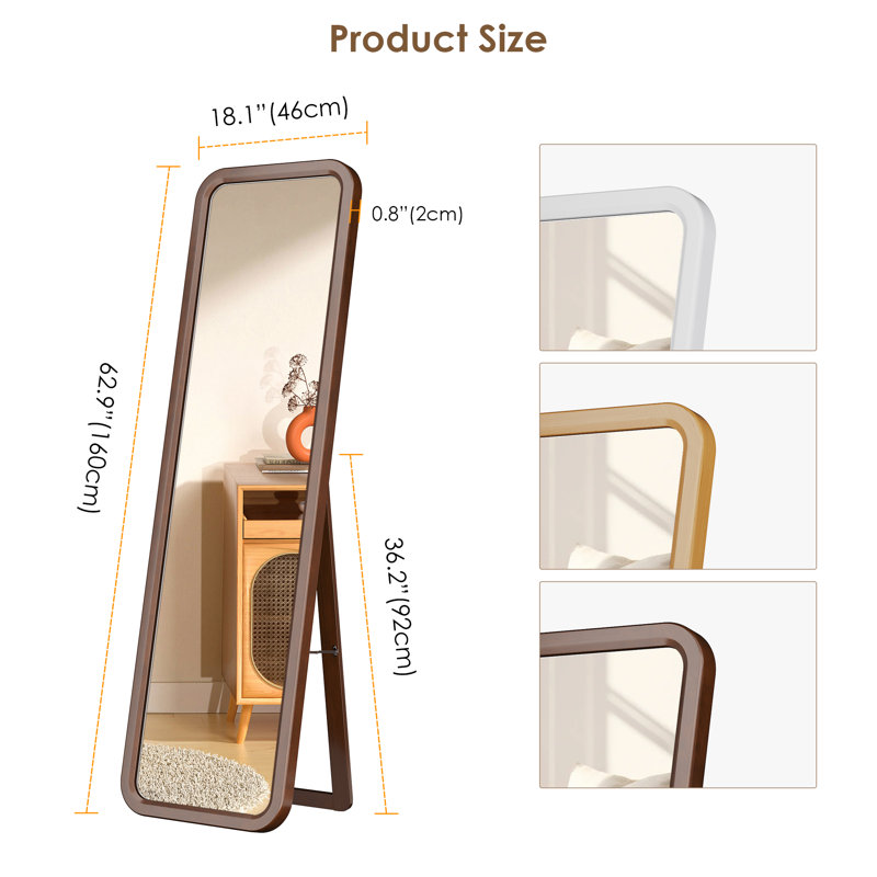Allmodern Donella Rectangle Wood Mirror And Reviews Wayfair